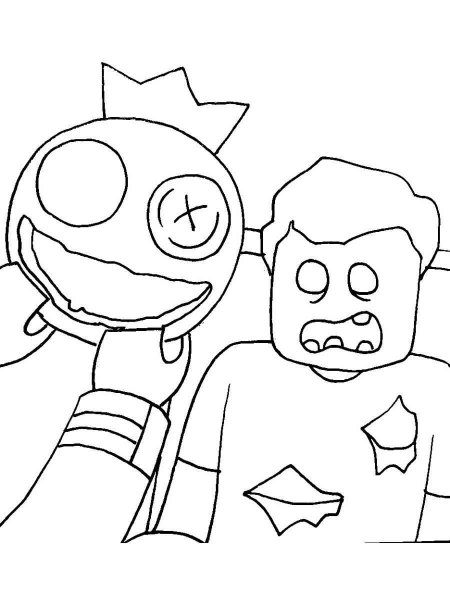 Rainbow Friends coloring pages