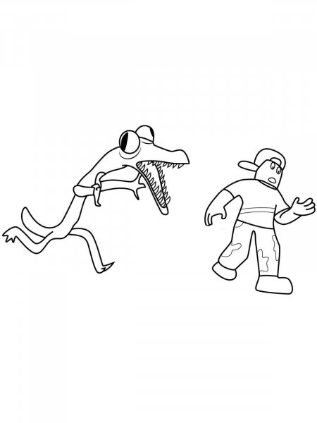 Rainbow Friends coloring pages