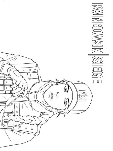 Rainbow Six Siege coloring pages