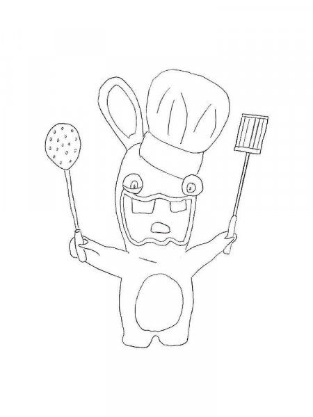 Raving Rabbids coloring pages