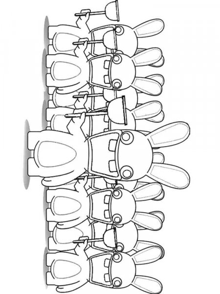 Raving Rabbids coloring pages