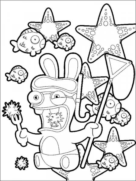 Raving Rabbids coloring pages
