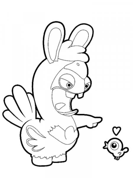 Raving Rabbids coloring pages
