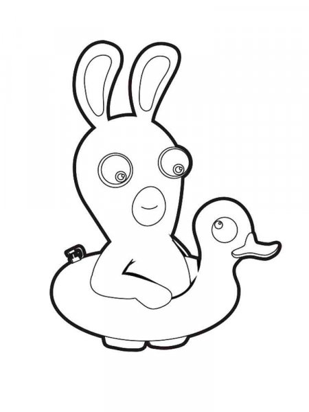 Raving Rabbids coloring pages