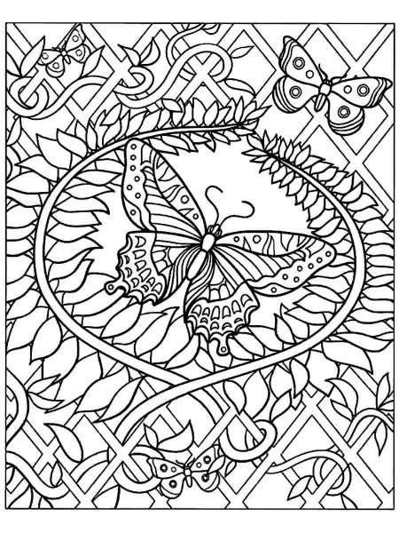 Relaxing coloring pages