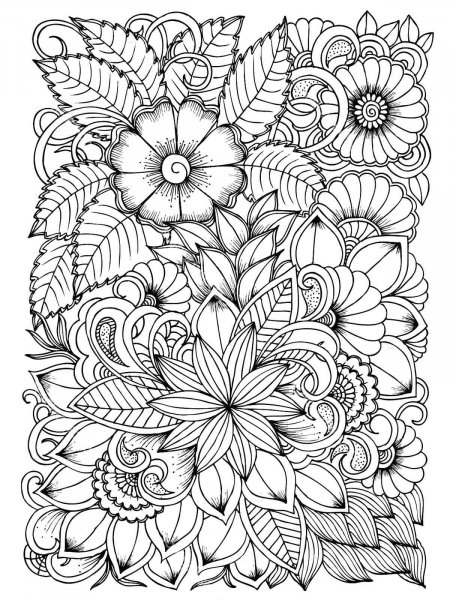Relaxing coloring pages