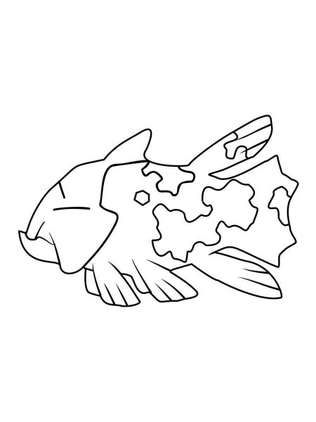 Relicanth Pokemon coloring pages