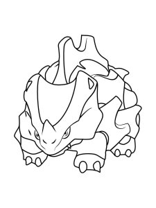 Pokemon Rhyhorn coloring pages - Free Printable