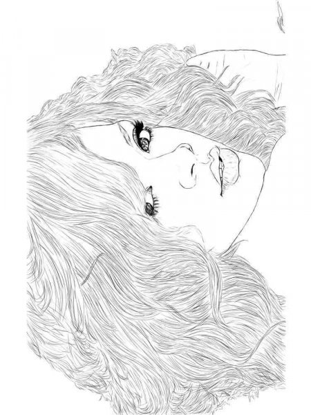 Rihanna coloring pages