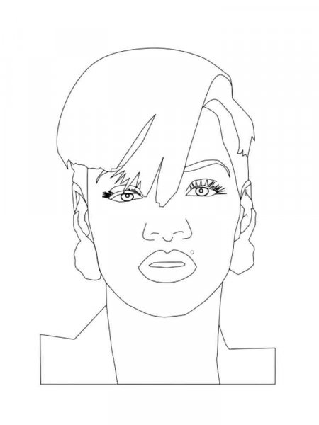 Rihanna coloring pages
