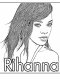 Rihanna coloring pages