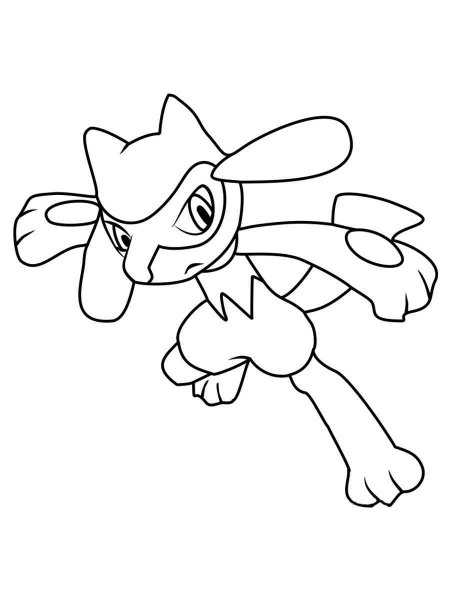 Riolu Pokemon coloring pages