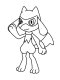 Riolu Pokemon coloring pages