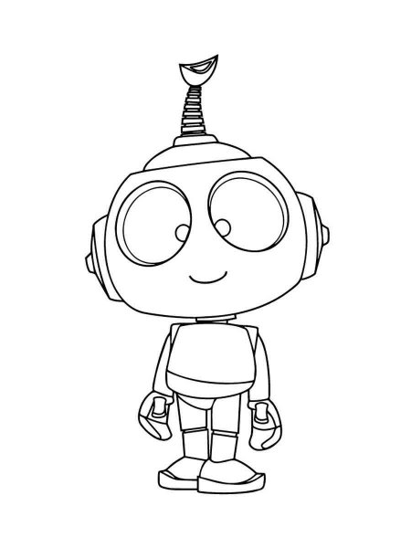 Rob The Robot coloring pages