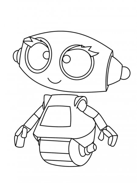 Rob The Robot coloring pages