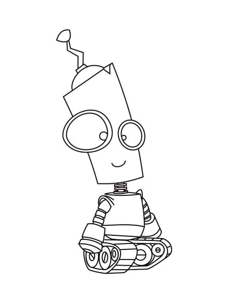 Rob The Robot coloring pages