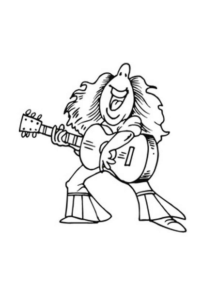 Rockstar coloring pages