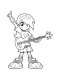 Rockstar coloring pages
