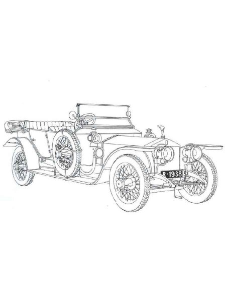 Rolls-Royce coloring pages