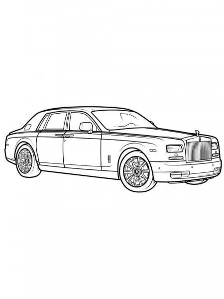 Rolls-Royce coloring pages