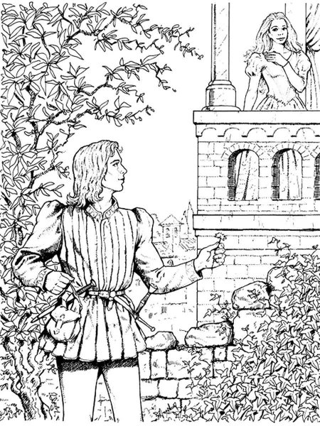 Romeo and Juliet coloring pages