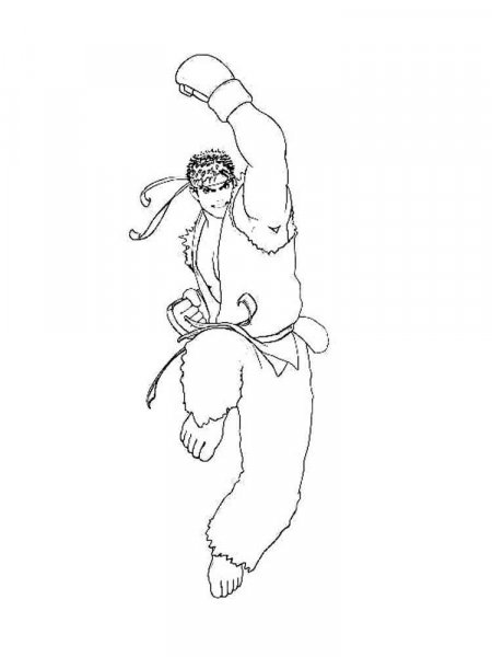 Ryu coloring pages