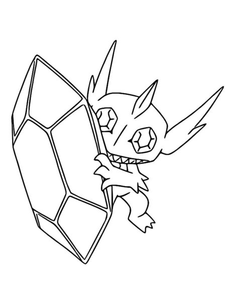 Pokemon Sableye coloring pages - Free Printable