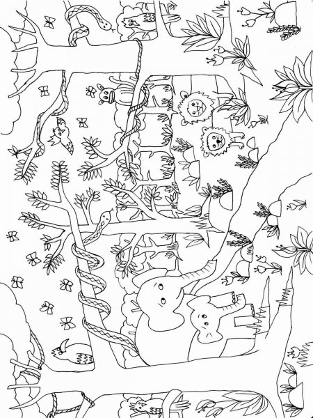 Safari coloring pages