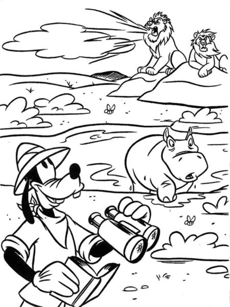 Safari coloring pages