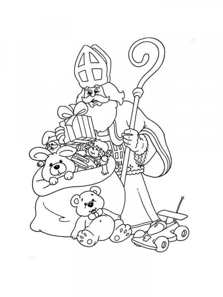 Saint Nicholas coloring pages