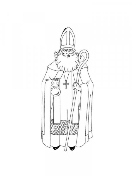 Saint Nicholas coloring pages