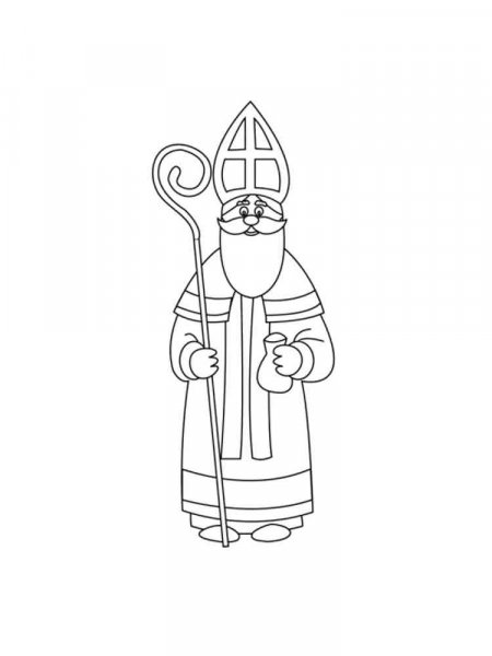 Saint Nicholas coloring pages