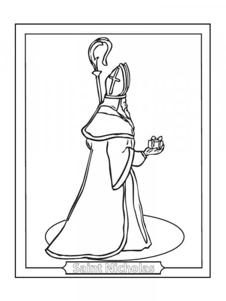 Saint Nicholas coloring pages