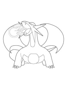 Salamence Pokemon coloring pages