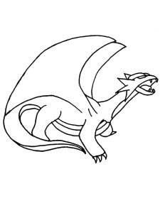 Salamence Pokemon coloring pages