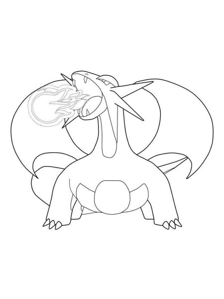 Salamence Pokemon coloring pages