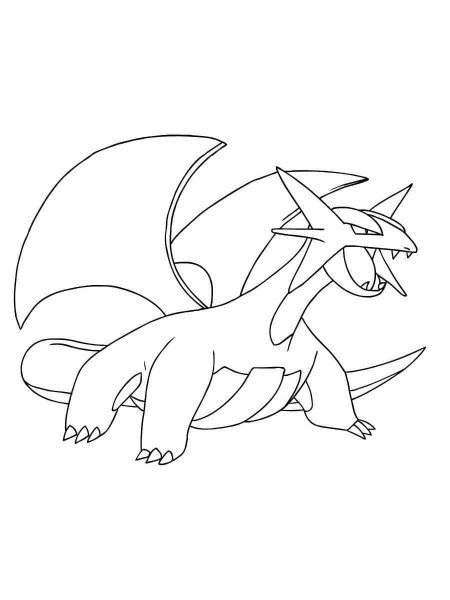 Salamence Pokemon coloring pages