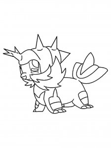 Samurott Pokemon coloring pages