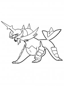 Samurott Pokemon coloring pages