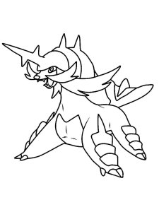 Samurott Pokemon coloring pages