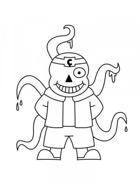 Sans coloring pages