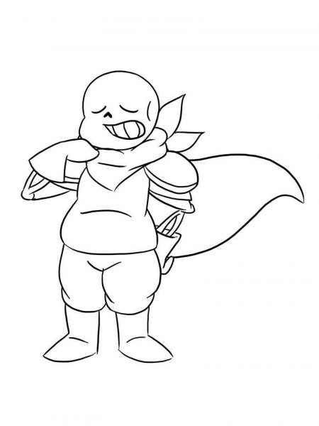 Sans coloring pages