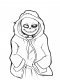 Sans coloring pages
