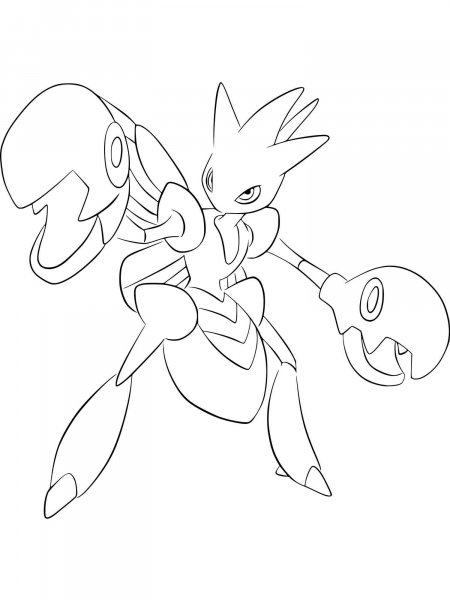 Pokemon Scizor coloring pages - Free Printable