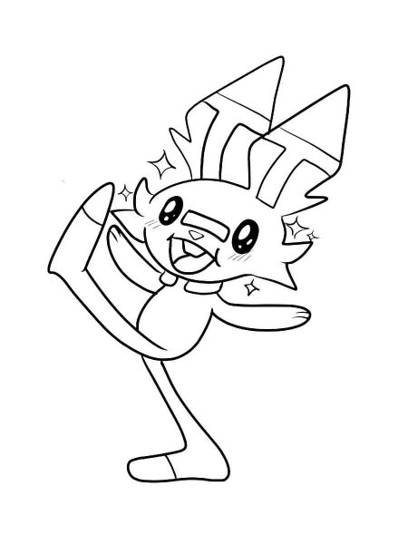 Scorbunny Pokemon coloring pages