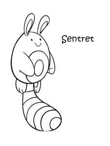 Sentret Pokemon coloring pages
