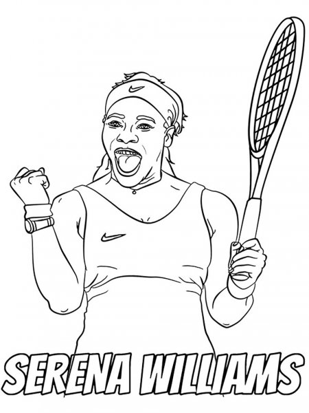 Serena Williams coloring pages