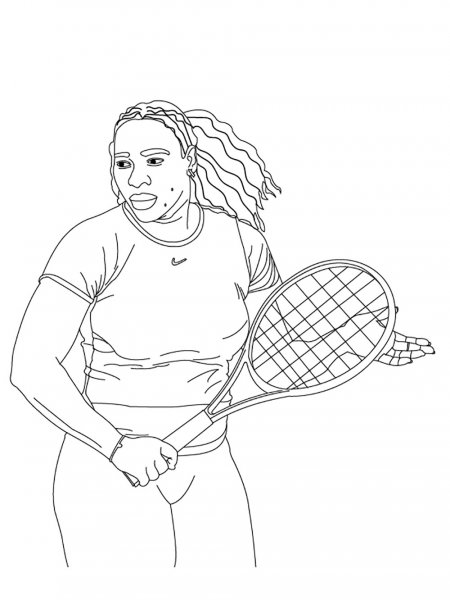 Serena Williams coloring pages
