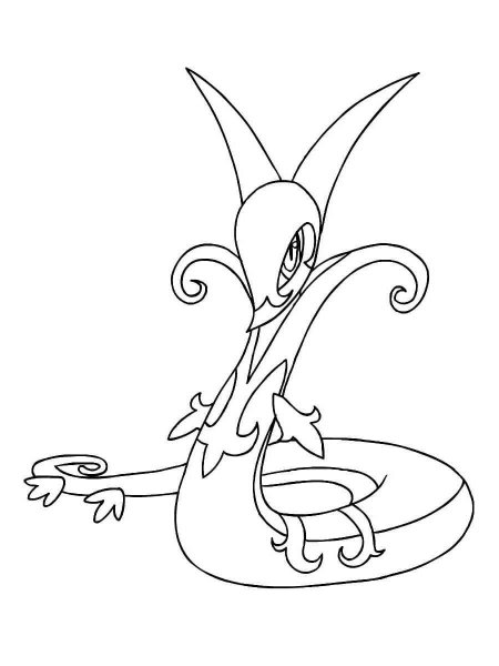 Serperior Pokemon coloring pages