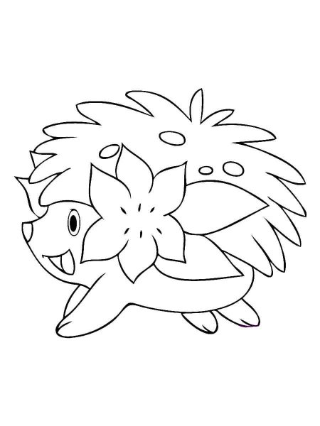 Shaymin Pokemon coloring pages